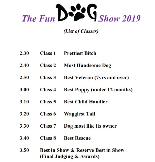 Fun Dog Show Classes East Meon
